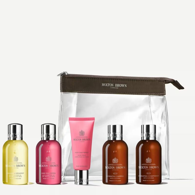 Molton Brown Набор средств для душа The Revived Voyager Body & Hair Carry-On Bag, 440 мл