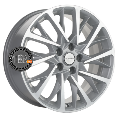Диск автомобильный литой Khomen Wheels KHW1804 (Audi A4/A6) 18x7.5 5x112 et39 dia66.6 F-Silver-FP