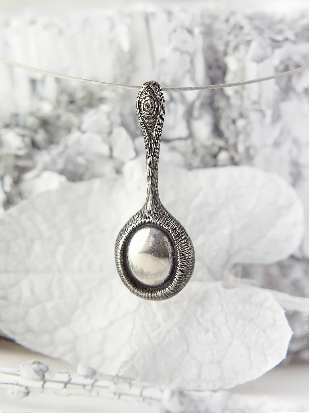 Подвеска, серебро, 925 проба, чернение, оксидирование