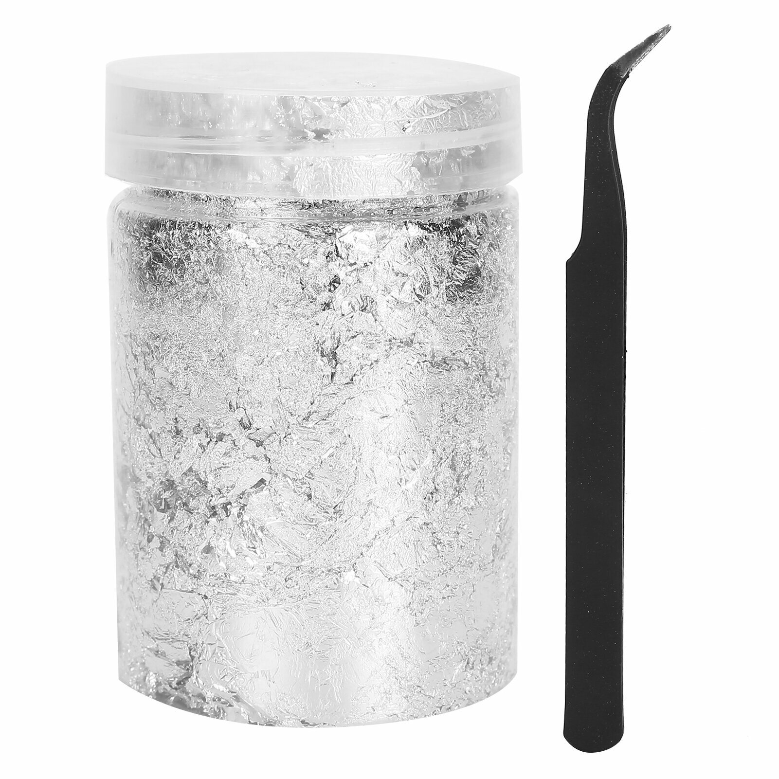 Дизайн ногтей DIY золотые хлопья блестящая серебряная фольга блестящие украшения маникюрный инструмент серебро алюминий 10 г