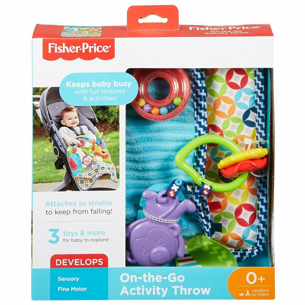 Fisher Price - FP Мягкое одеяло «Пойдем на прогулку»