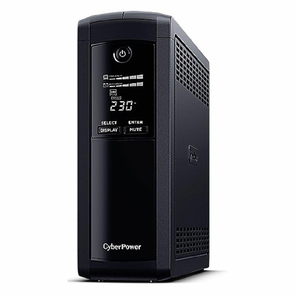 CyberPower VP1600EILCD ИБП 1600VA/960W, 8 розеток (IEC C13), 1xUSB, 2xRJ11/RJ45, 1xRS232, линейно-интерактивный