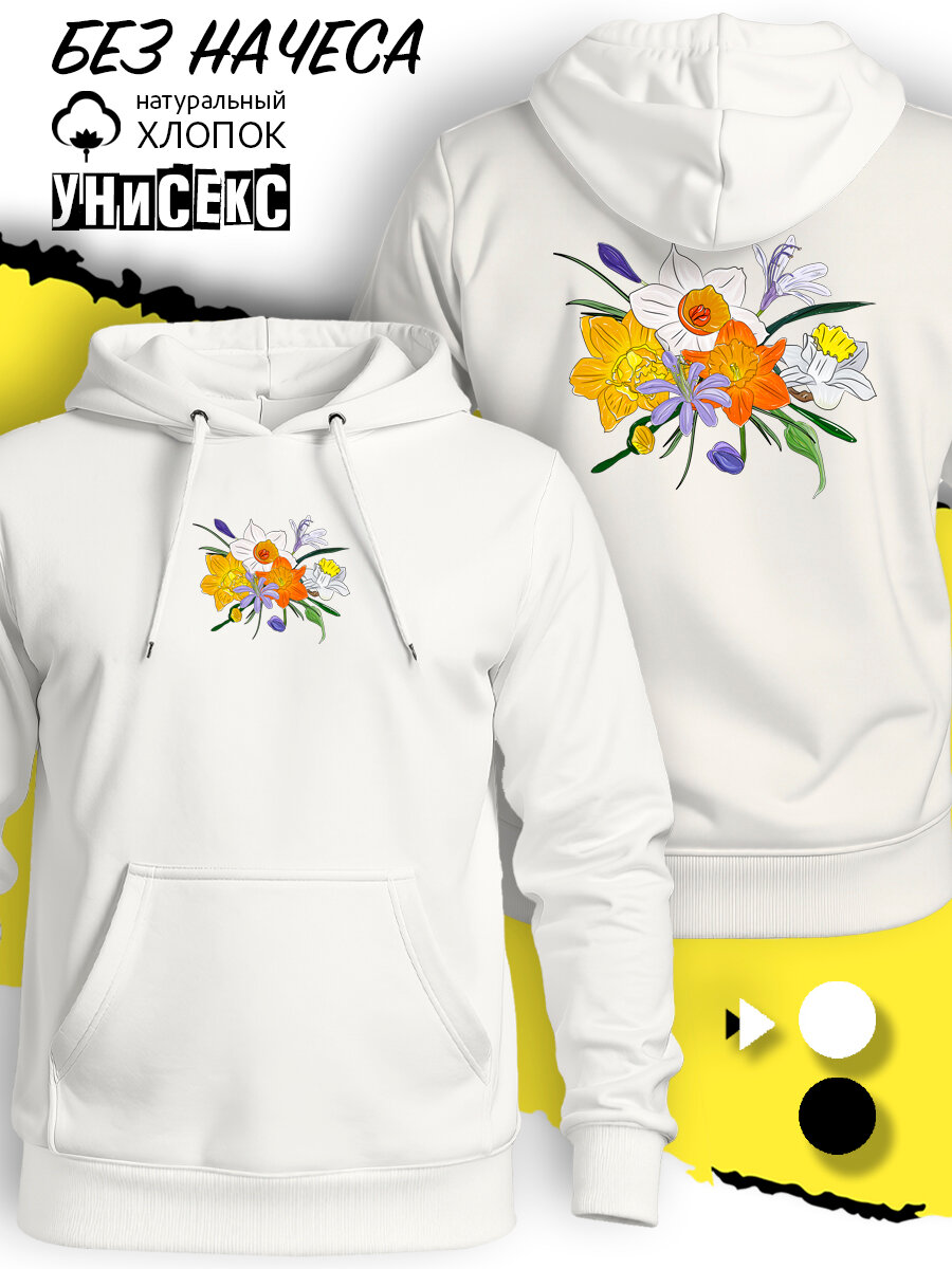 Худи Толстовка свитшот цветы