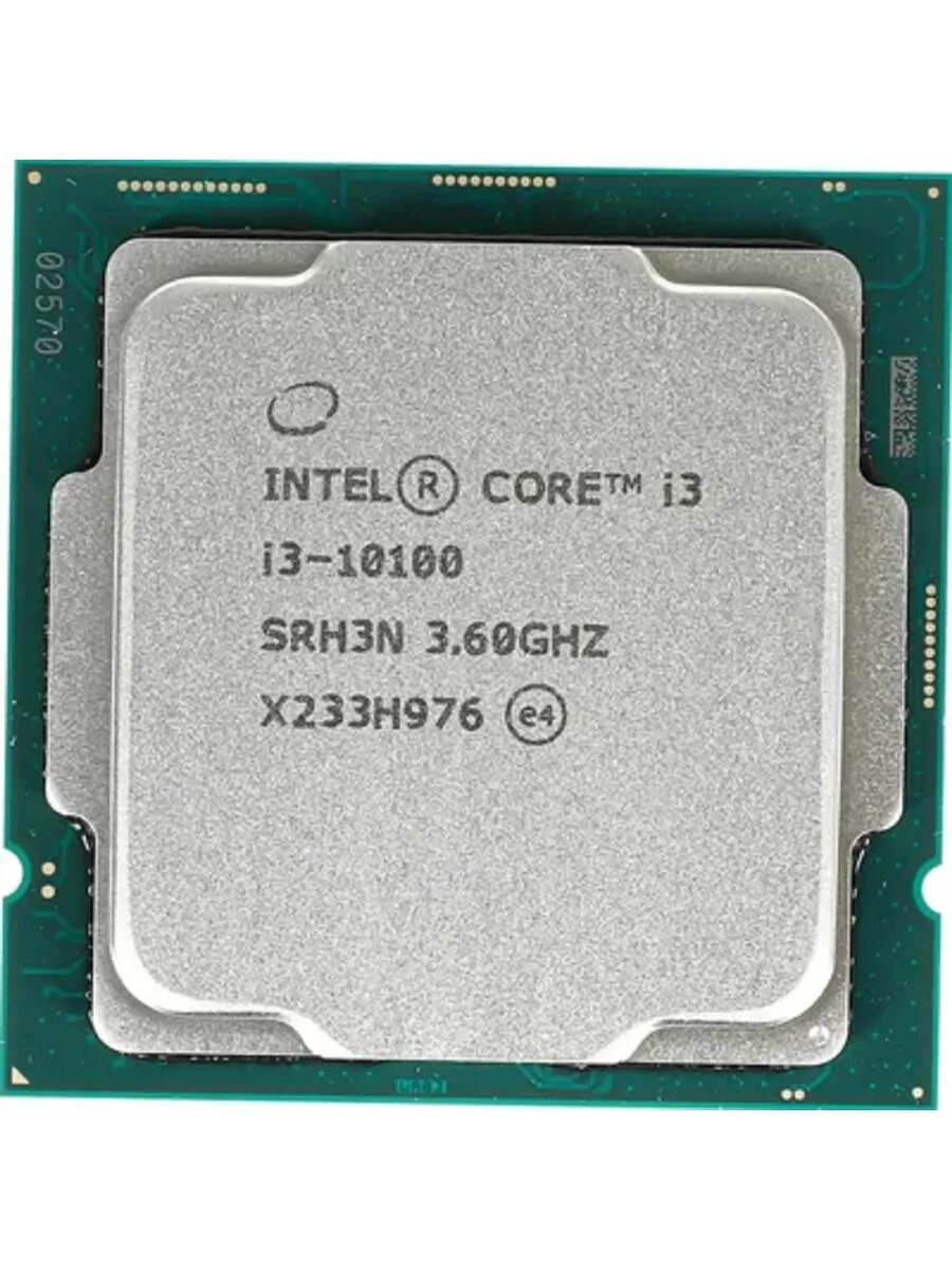 Процессор Core i3-10100 OEM, 4 ядра 3.6 ГГц, LGA 1200