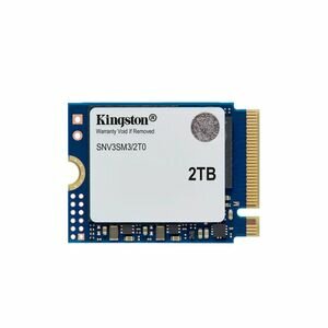 Kingston Твердотельный накопитель/ Kingston SSD NV3, 2000GB, M.2(22x30mm), NVMe, PCIe 4.0 x4, 3D TLC, R/W 6000/5000MB/s, TBW 640, DWPD 0.2 (60 мес)