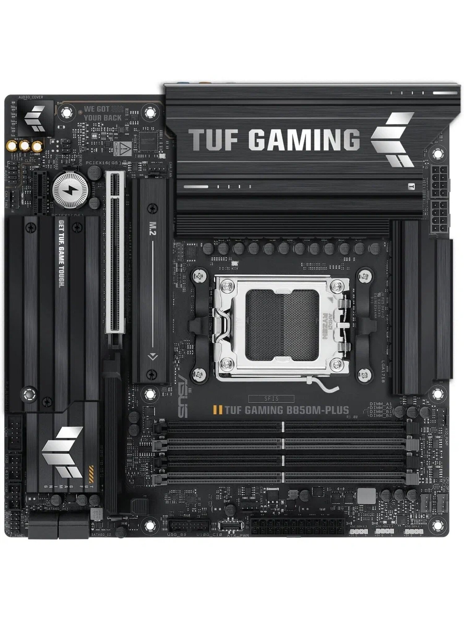 Материнская плата Asus TUF GAMING B850M-PLUS, SocketAM5, AMD B850, mATX