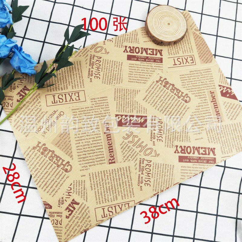 Оптовая одноразовая маслостойкая бумага для подносов, бумага для бургеров, маслопоглощающая бумага для хлеба, бумага для упаковки сэндвичей, бумага для подложки для выпечки