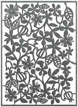 Металлический трафарет для тиснения "Цветы-1", ф. А6, ACNION!