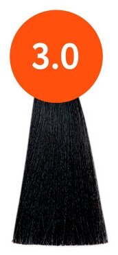 Краска для волос Ollin Professional N-JOY Крем-краска для седых волос 100мл, Цвет 3/0 темный шатен