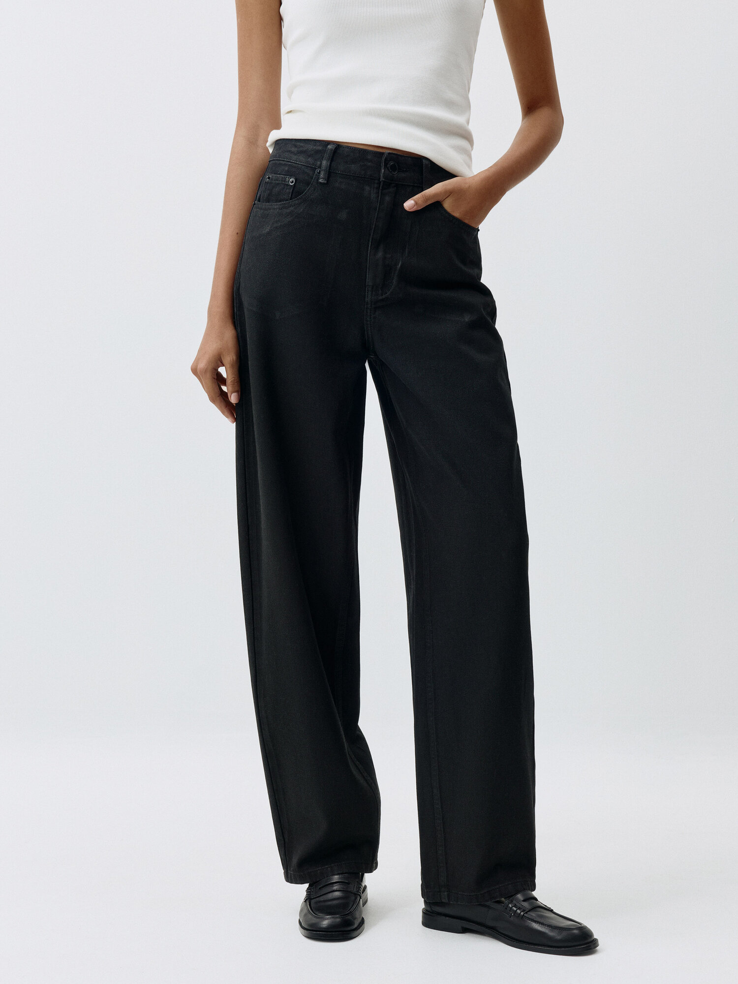 Джинсы багги 