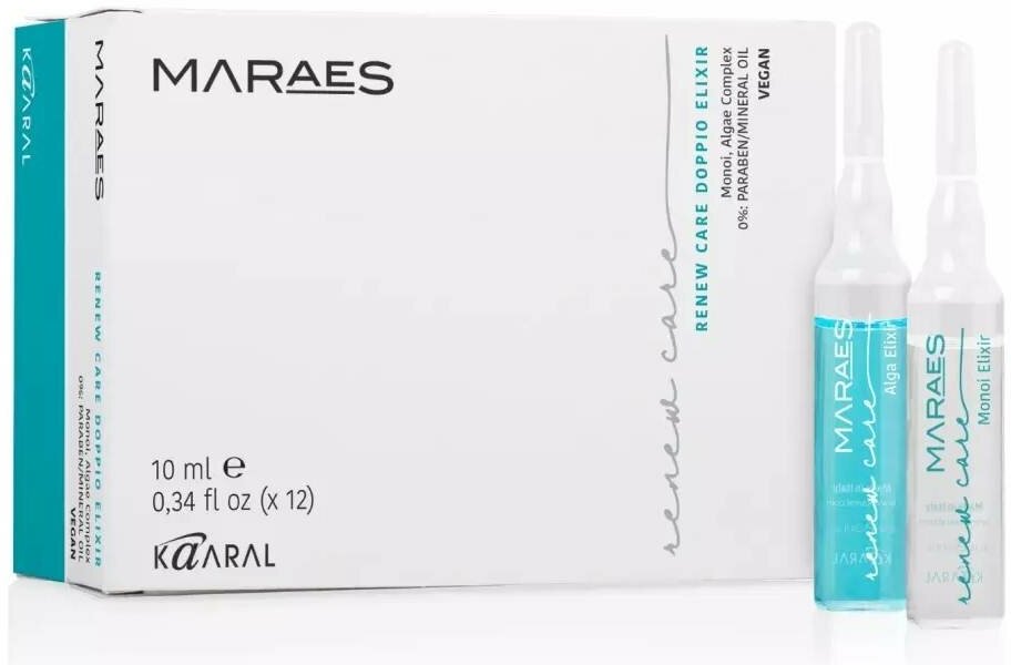 Kaaral Renew Care Doppio Elixir Эмульсия Восстанавливающий эликсир для повреждённых и тусклых волос 10мл х 12шт