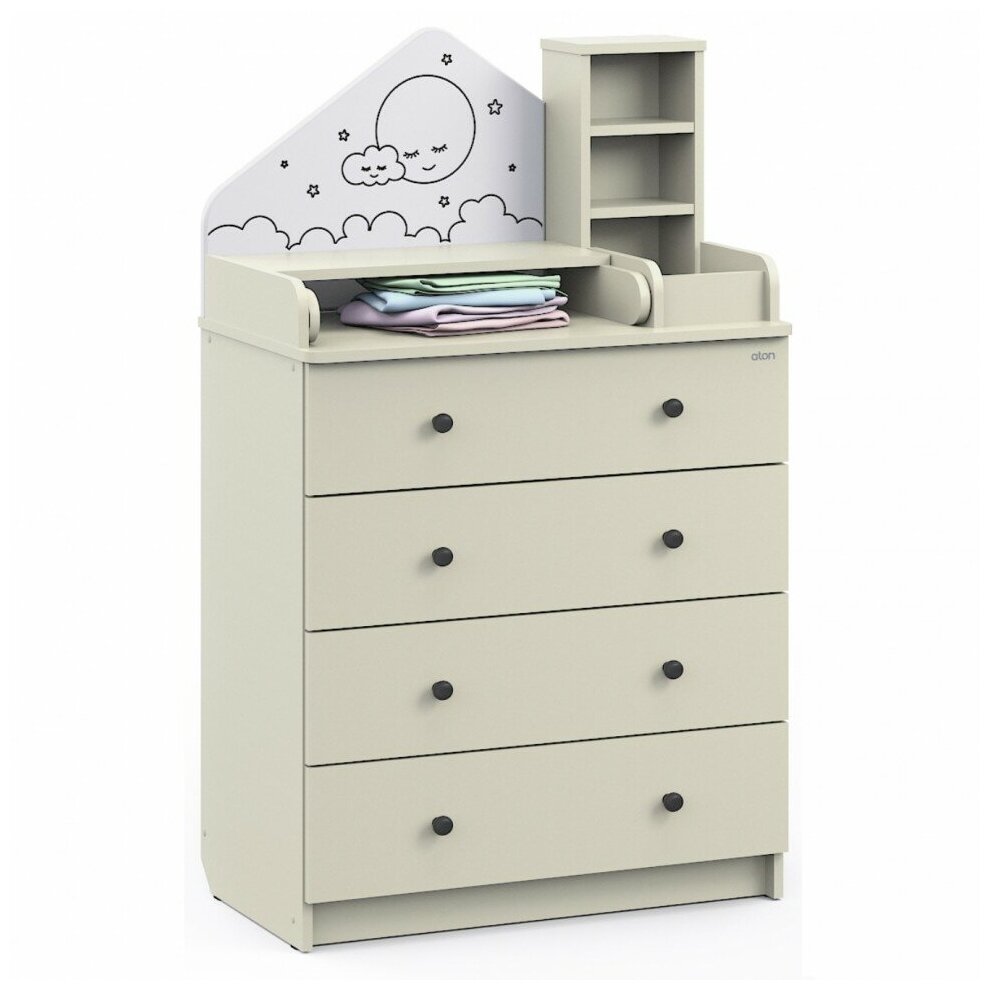 Комод Сириус "ALF" трансформер с шариковыми направляющими 4 ящика слоновая кость