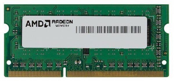 Оперативная память AMD Radeon R5, DDR3, 8GB (1x8GB), 1600MHz, CL11, SO-DIMM