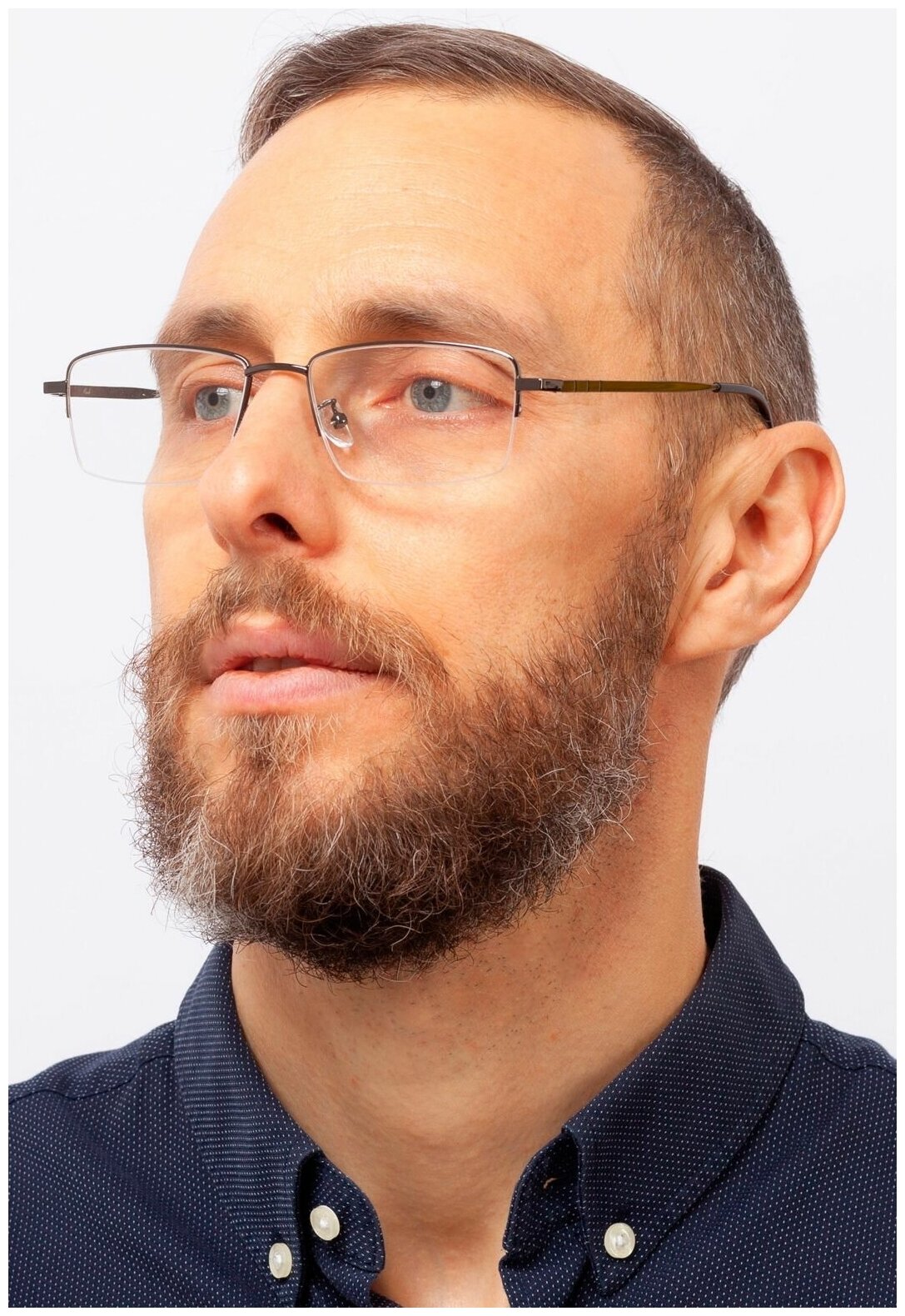 Готовые очки для зрения Marcello GA0371 C2 с диоптриями -1 /Очки женские, мужские корректирующие/Оправа металл/Футляр в комплекте