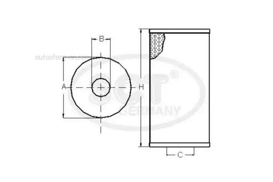 SCT GERMANY SH4037P SCT SH 4037 P Масляный фильтр SH4037P