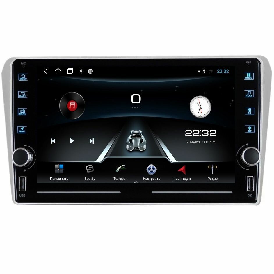 Магнитола R320 Тойота Авенсис T250 Toyota Avensis II 2003-2008 с Android 13 - Память 2+32Gb - CarPlay + Android Auto - IPS экран - Кулер