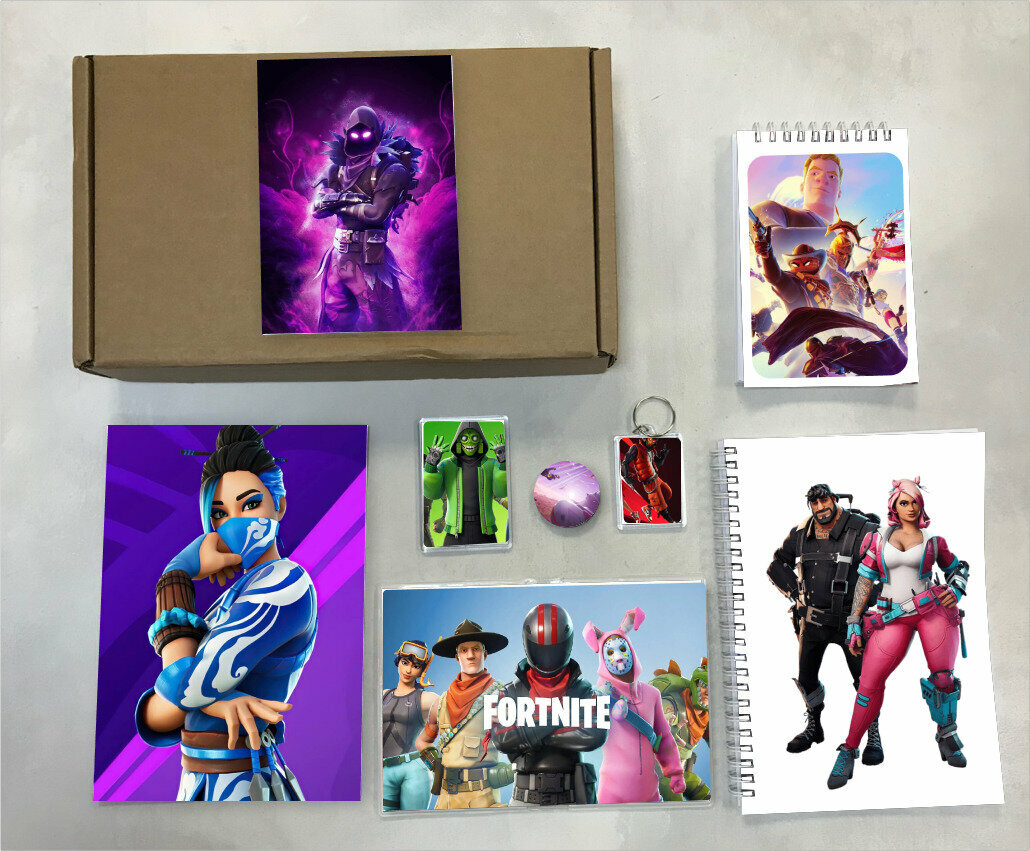 Подарочный бокс GOODbrelok принт "Фортнайт, Fortnite" - 0002