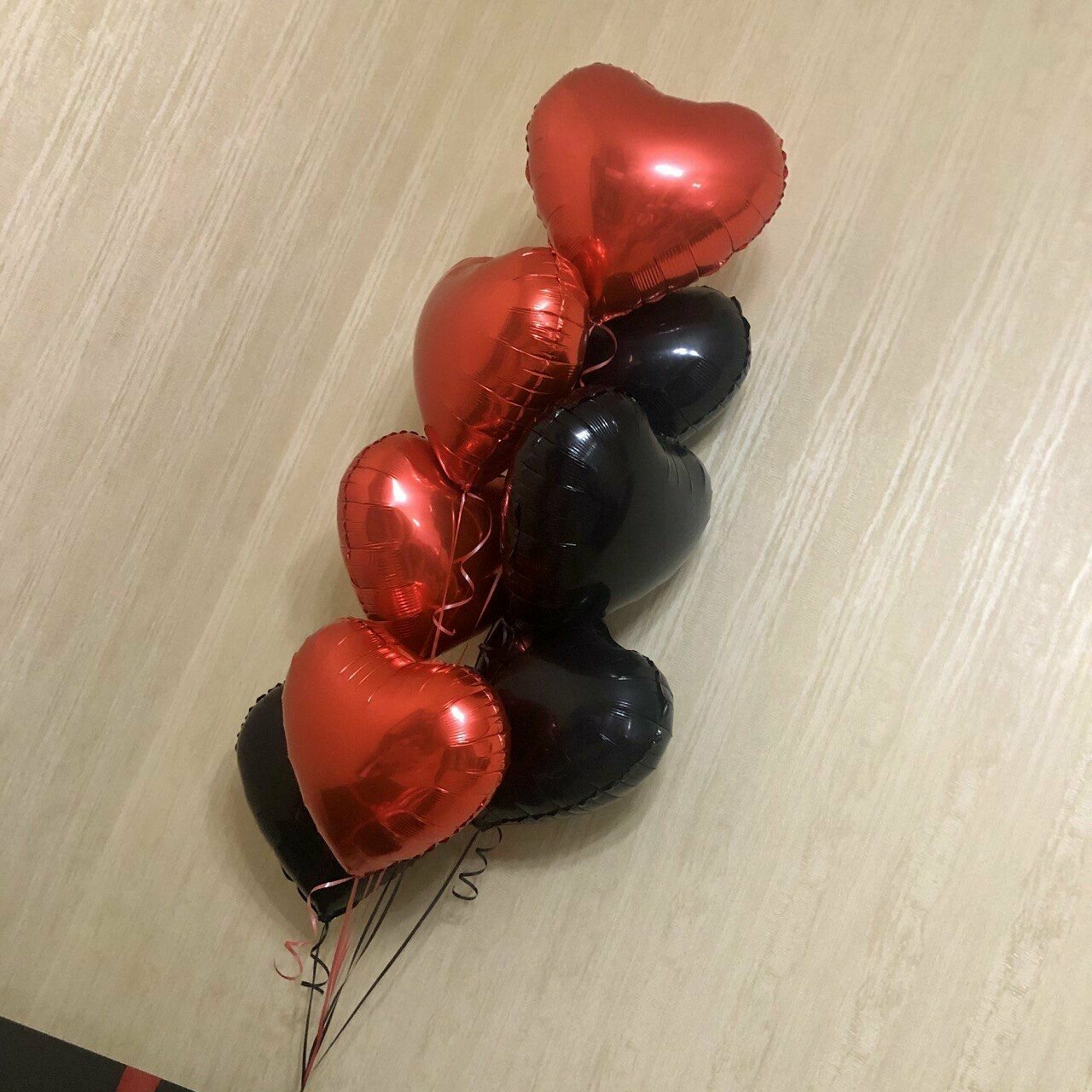 Фонтан из сердец / Гелиевые шары