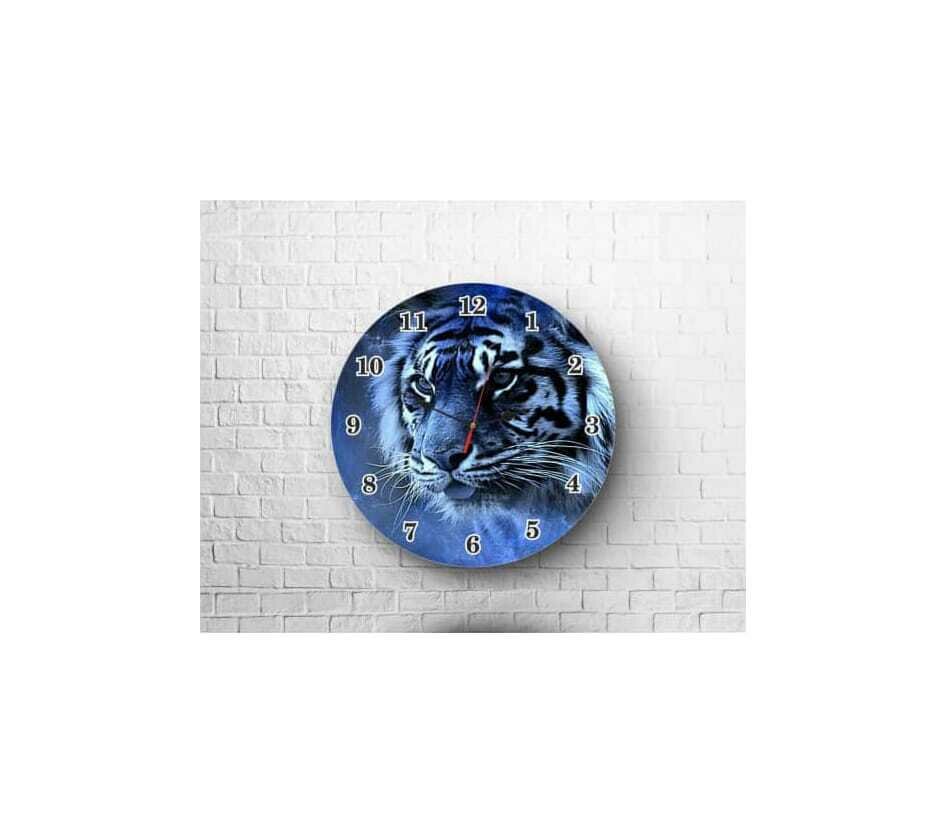 Часы настенные GOODbrelok круглой формы, диаметр 20 см, с принтом "Год Тигра 2022" - 10
