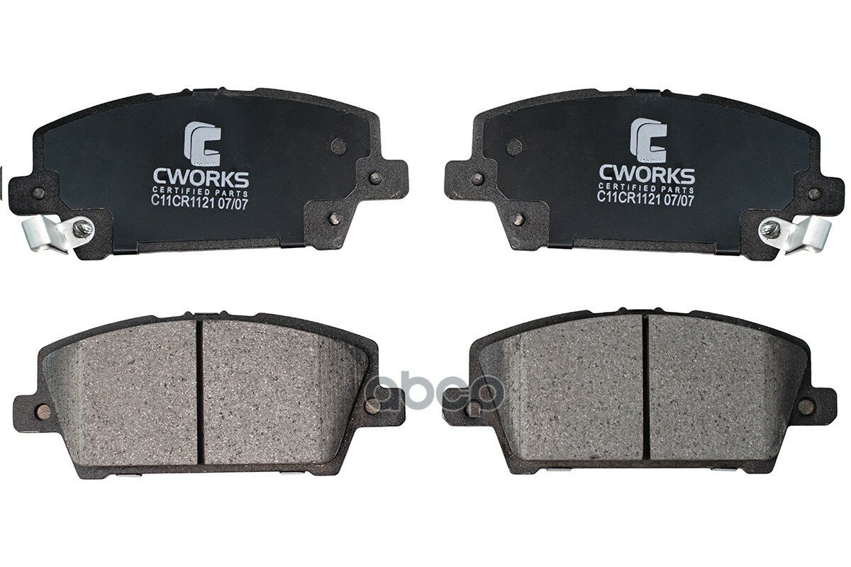 Тормозные колодки передние, NAO (Замена для C11NR0027) CWORKS арт. C11CR1121