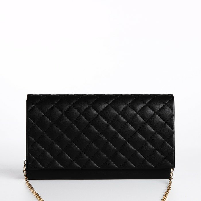 Сумка женская на магните, цвет чёрный