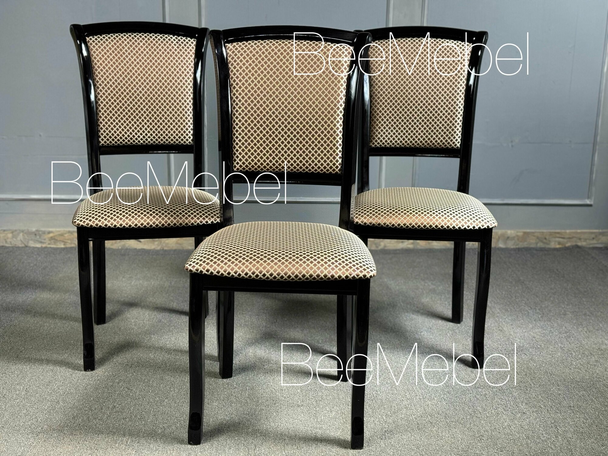 Стулья для кухни из массива бука 3шт венге