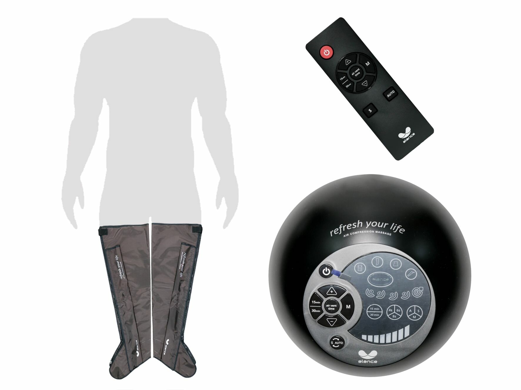 Комплект "Ноги XL" лимфодренажного массажера для прессотерапии Gapo. Корея