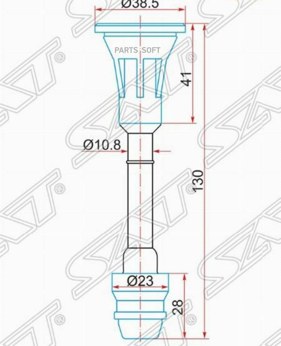 Наконечник катушки зажигания Nissan AD 99-08 / Murano 02-16 QR20DD; QR20DE; QR25DD; QR25DE SAT ST-22465-6N215 | цена за 1 шт