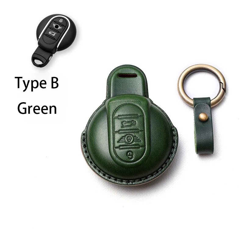 Кожаный чехол для автомобильного ключа чехол для BMW MINI COOPER S ONE JCW F54 F55 F56 F57 F60 CLUBMAN COUNTRYMAN дистанционный брелок держатель оболочка брелок