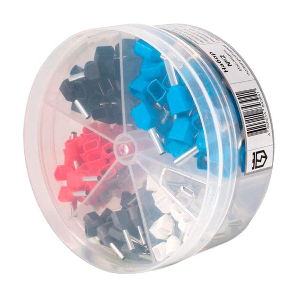 Набор наконечников КВТ НШВИ 0,5-2,5 кв. мм (250 шт.)