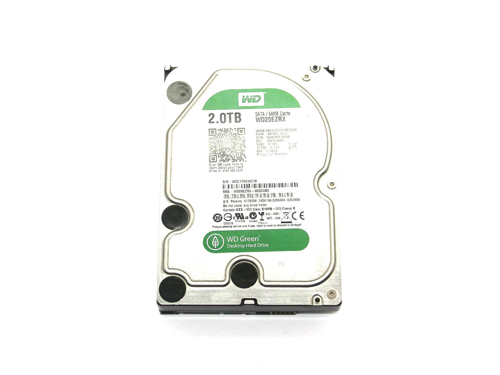 Жесткий диск 3,5" 2TB WD WD20EZRX SATA