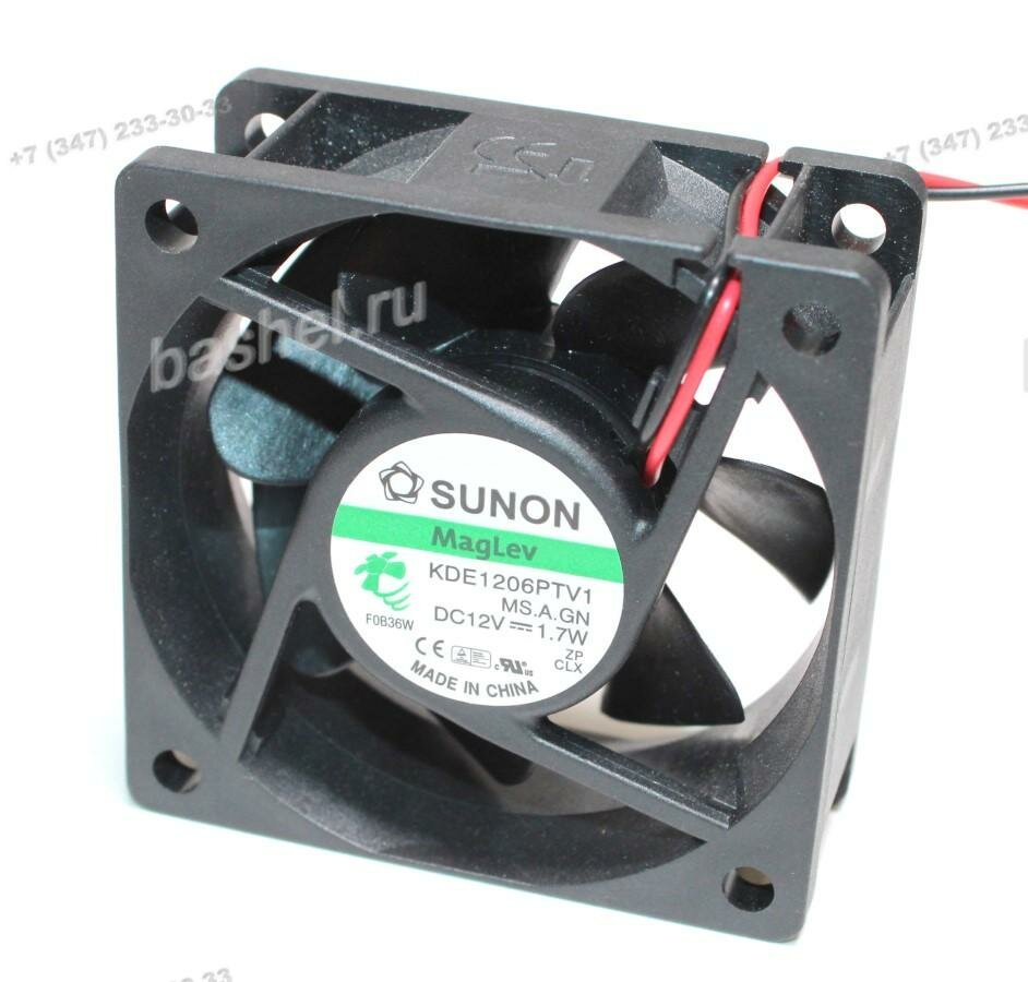60х60х25мм, KDE1206PTV1, 12В, Вентилятор DC, SUNON