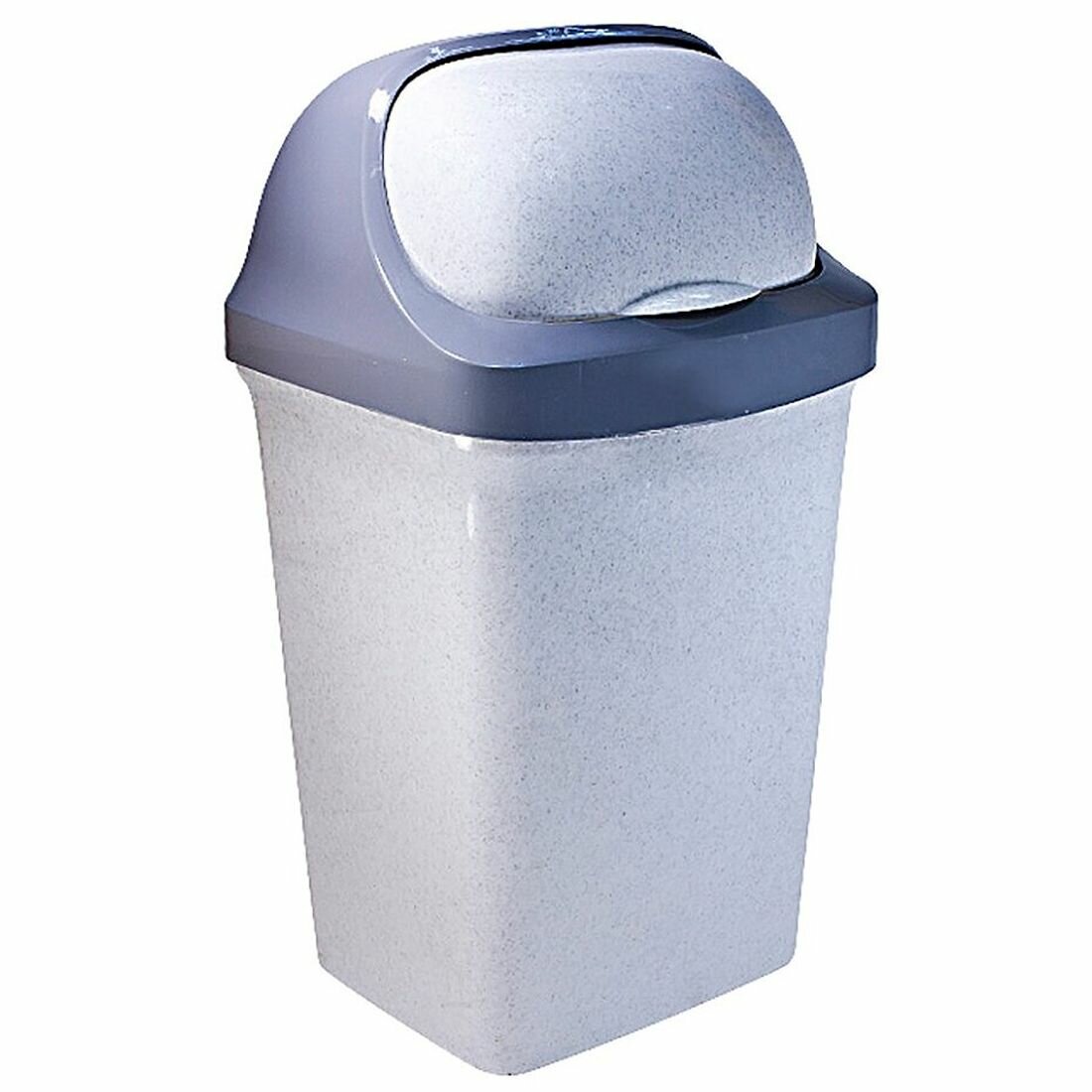 Контейнер для мусора 25л ролл ТОП Мраморный IDEA (М-Пластика) M2467