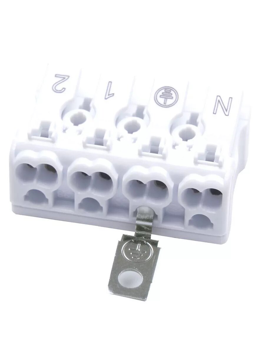 Клемма монтажная с заземлением 100 шт