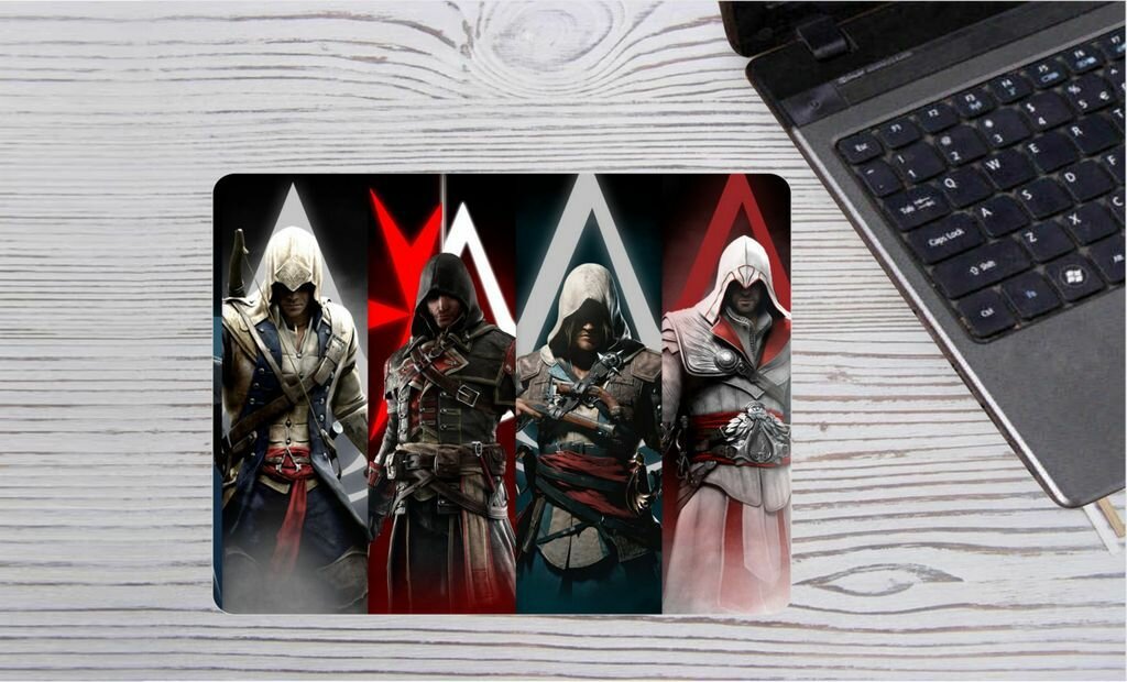 Коврик для мышки игровой 36 на 29 см GOODbrelok Ассасин Крид, Assassins Creed №22