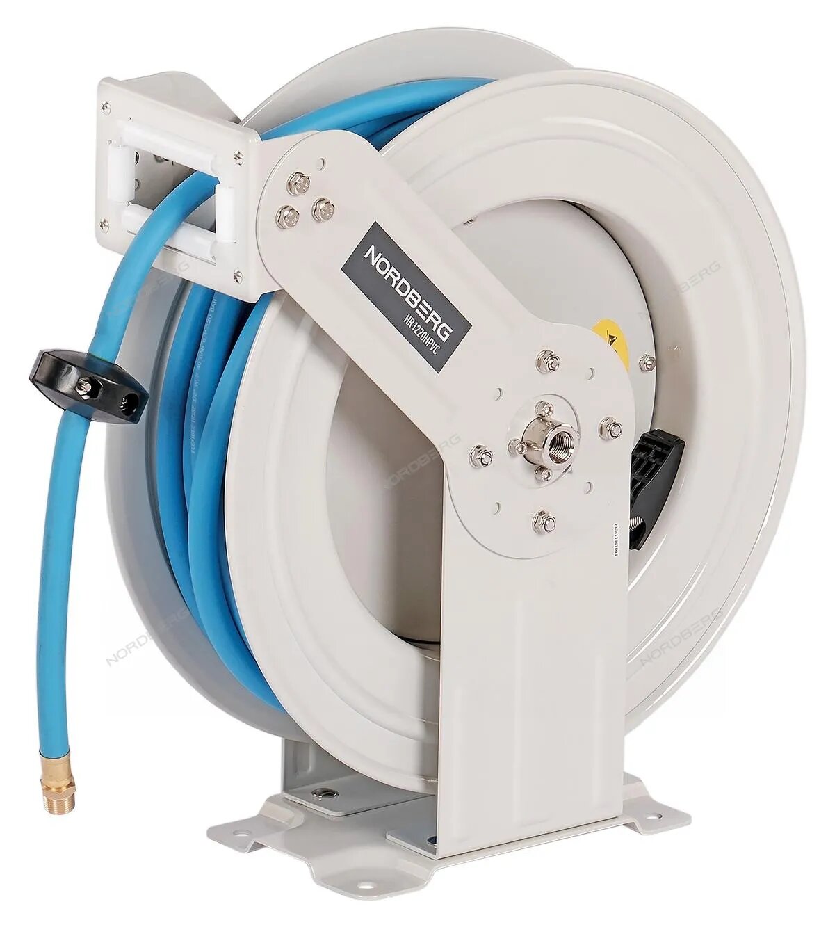 HR1220HPVC Шланг воздушный c двойным армированием на стальной катушке, гибридный ПВХ диам. 12,5х19мм, 20 м NORDBERG HR1220HPVC