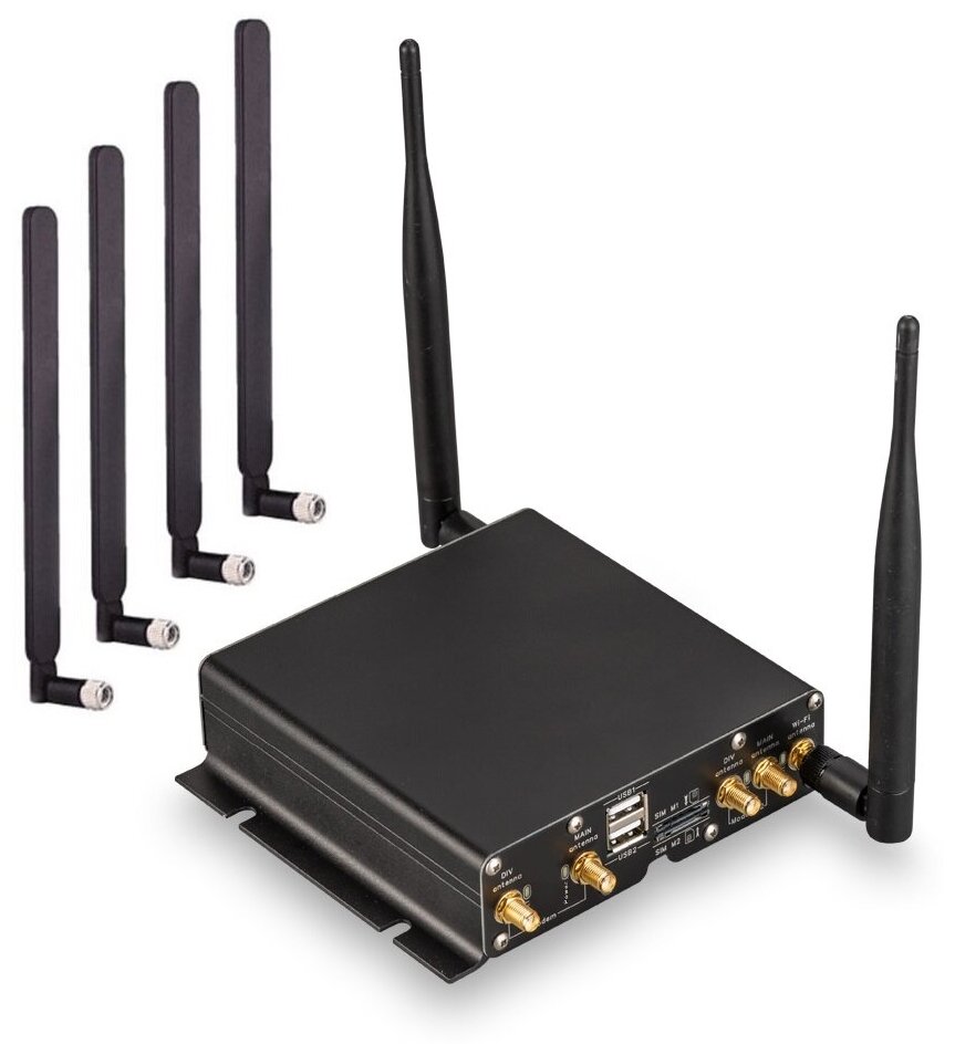 Роутер Kroks Rt-Cse DM eQ-EP 2U с двумя модемами LTE cat.6 (2 SIM)