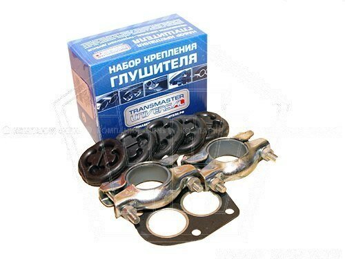 Комплект крепежа глушителя ваз 2108-2110 "transmaster universal" (tr 12.30.008k)