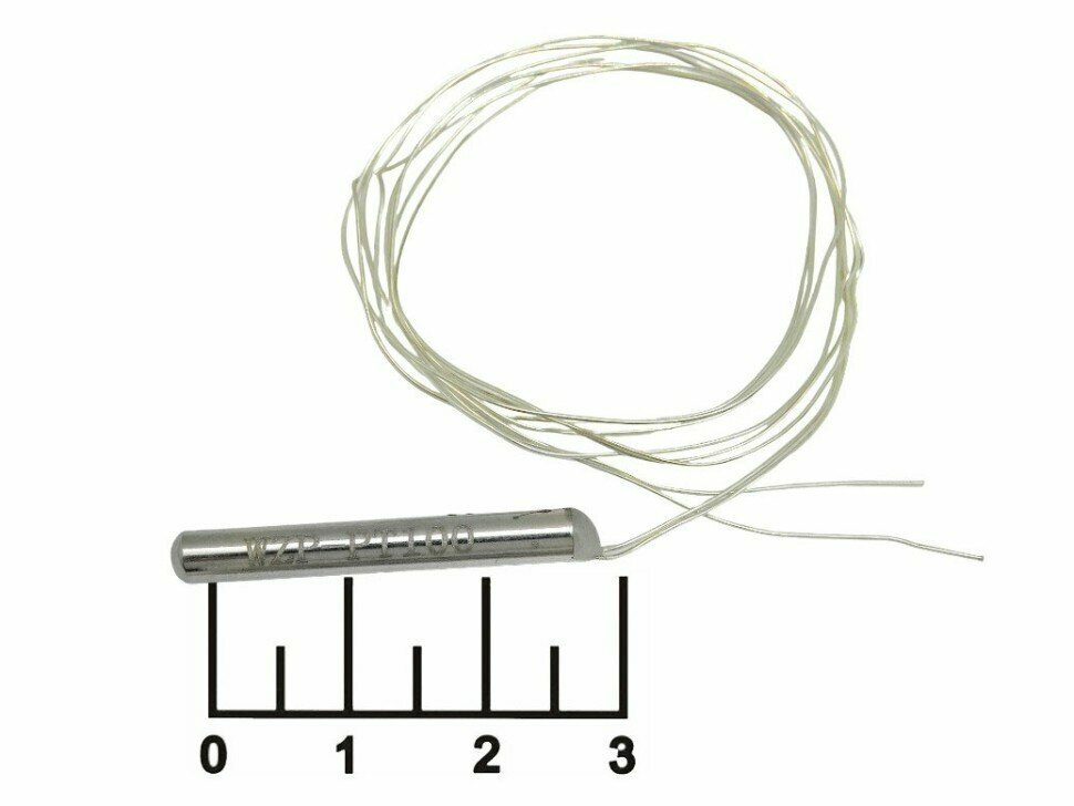 Датчик температуры PT100 100 Ом 1м 4*30мм (2 провода)