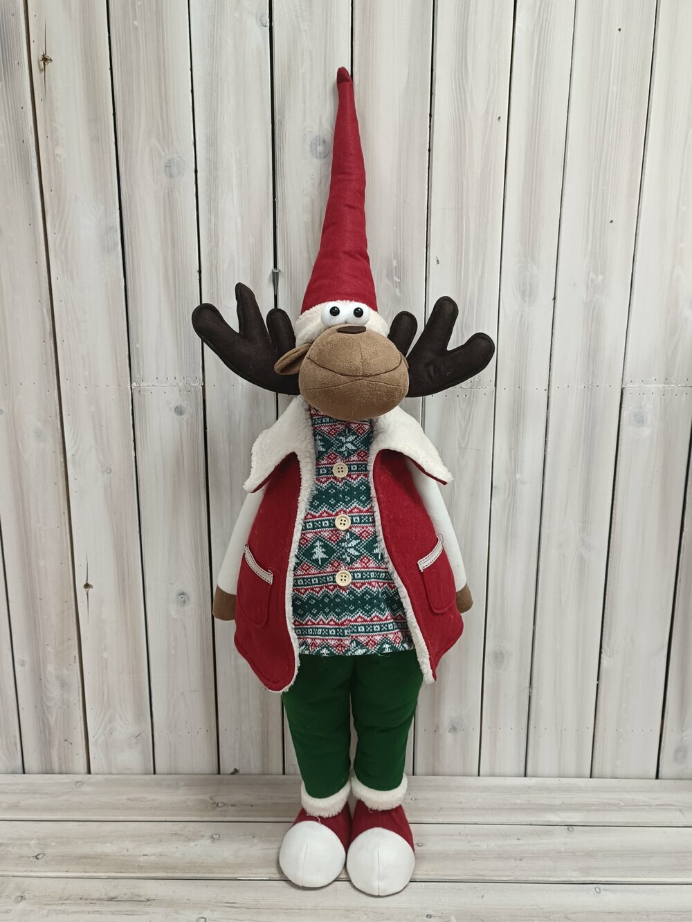 Игрушка набивная Олень, 21х14х60 см KSM-813509