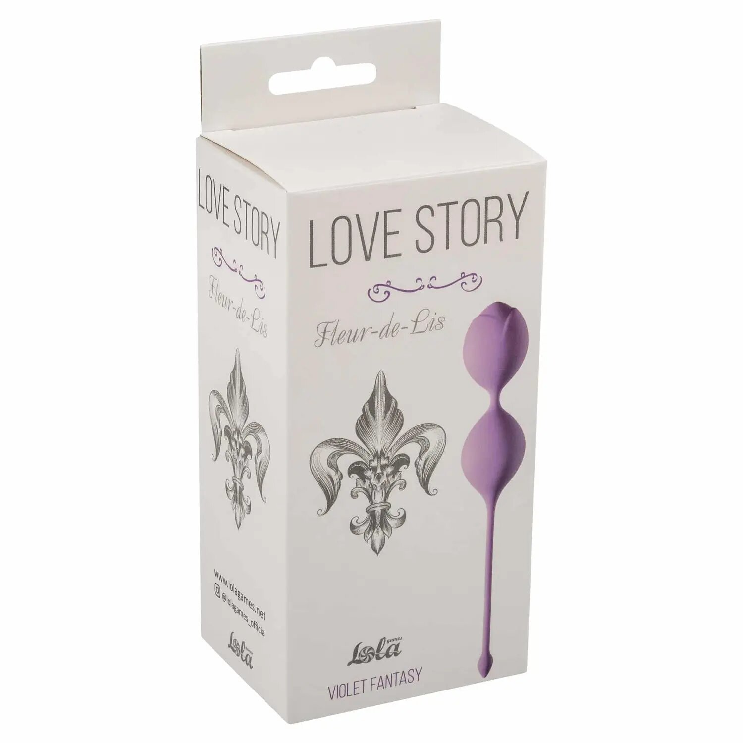 Вагинальные шарики Lola Games Love Story Fleur-de-lis, сиреневые