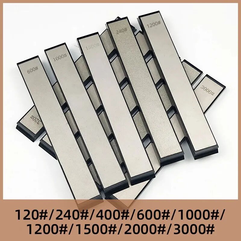 Набор из 9 алмазных брусков для заточки стандарта Apex #120, #240, #400, #600, #1000, #1200, #1500, #2000, #3000 грит