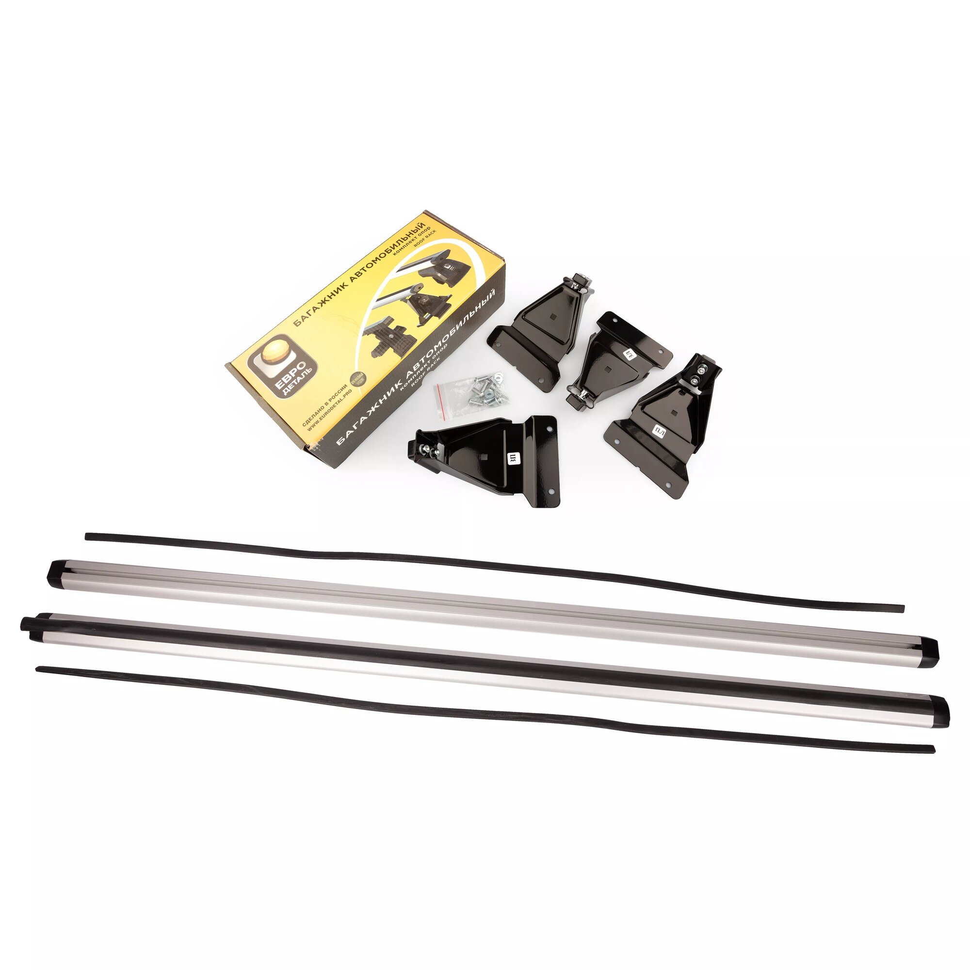 Багажник RENAULT Logan, Sandero аэродинамика 125см 2шт. с крепежом (Евродеталь)