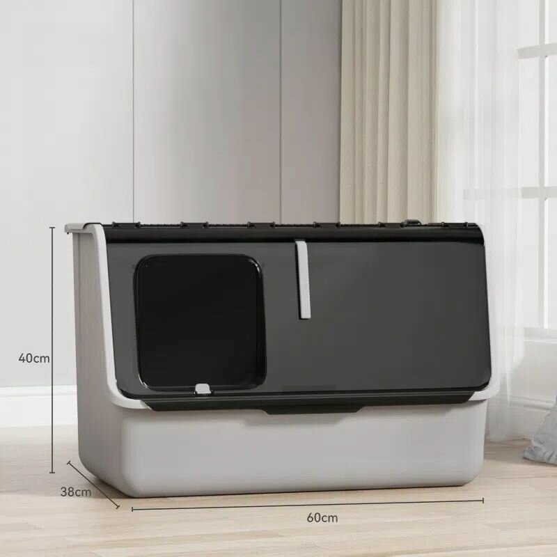 Встроенный ящик для кошачьего туалета, полностью закрытый ящик для кошачьего туалета, защищенный от брызг
