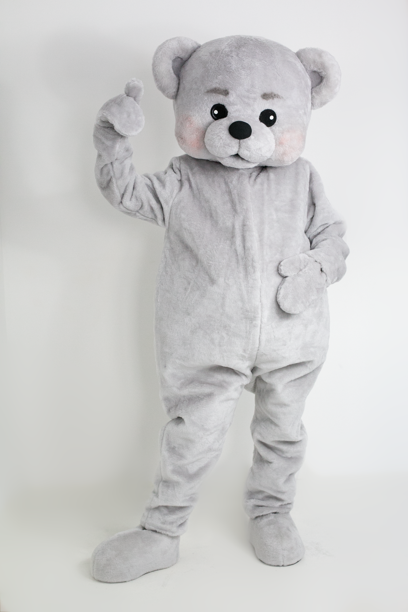 Ростовая кукла CarnivalLand Топтыгин серый голый р. 44-52, Карнавальный костюм взрослый