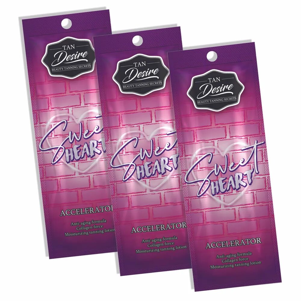 Крем Tan Desire Sweet Heart для загара в солярии ускоритель набор 3шт 15 мл