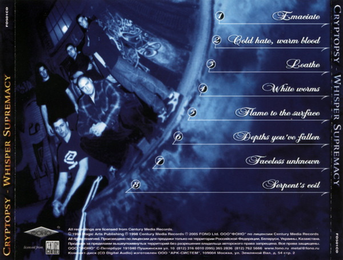 Компакт-диск Cryptopsy — Whisper Supremacy (RU)(CD) — фото 1