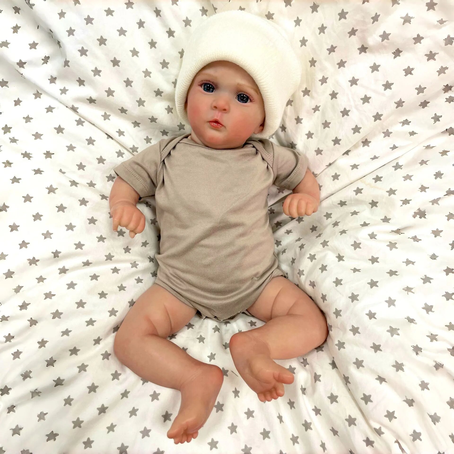 Кукла Реборн мальчик Ванька(мягконабивная) 48см/ Реалистичная кукла