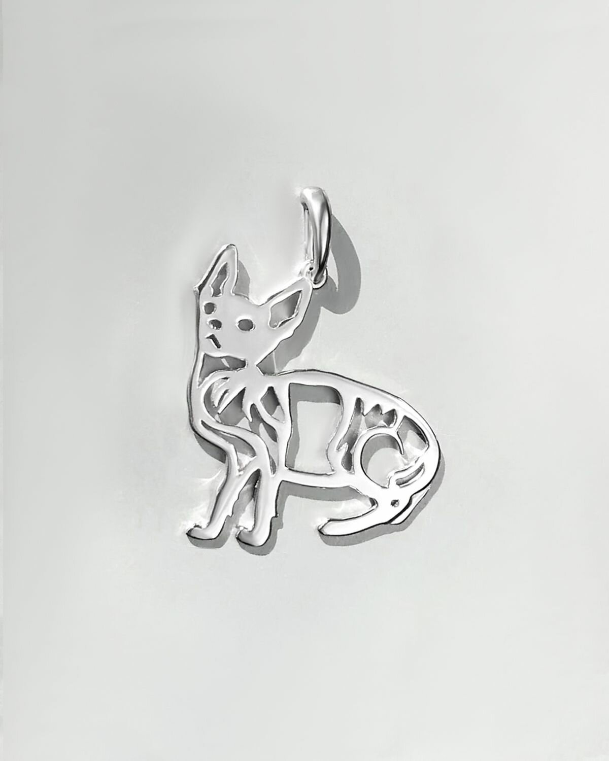 Подвеска, серебро, 925 проба, родирование