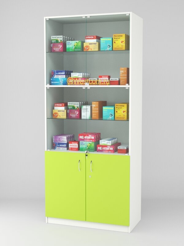 Витрина для аптек №4-1 задняя стенка ДВП. Производитель товара - компания Westcom.